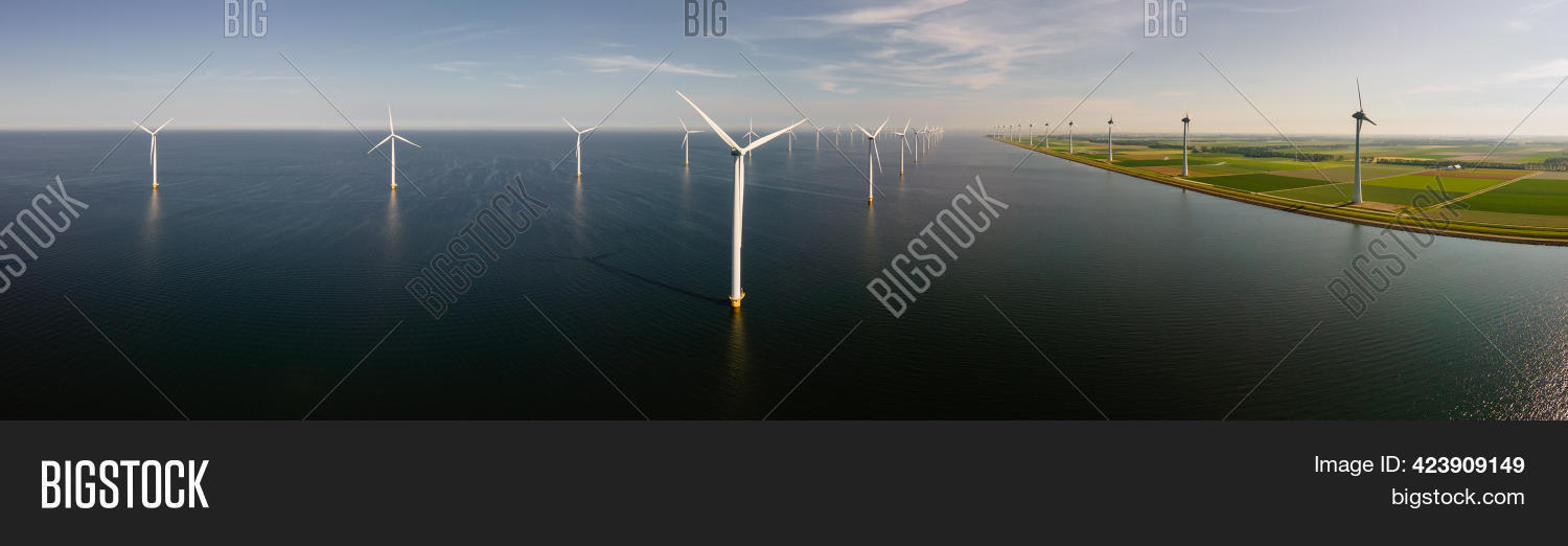 Wind Turbine Aerial Image & Photo (Free Trial) | Bigstock