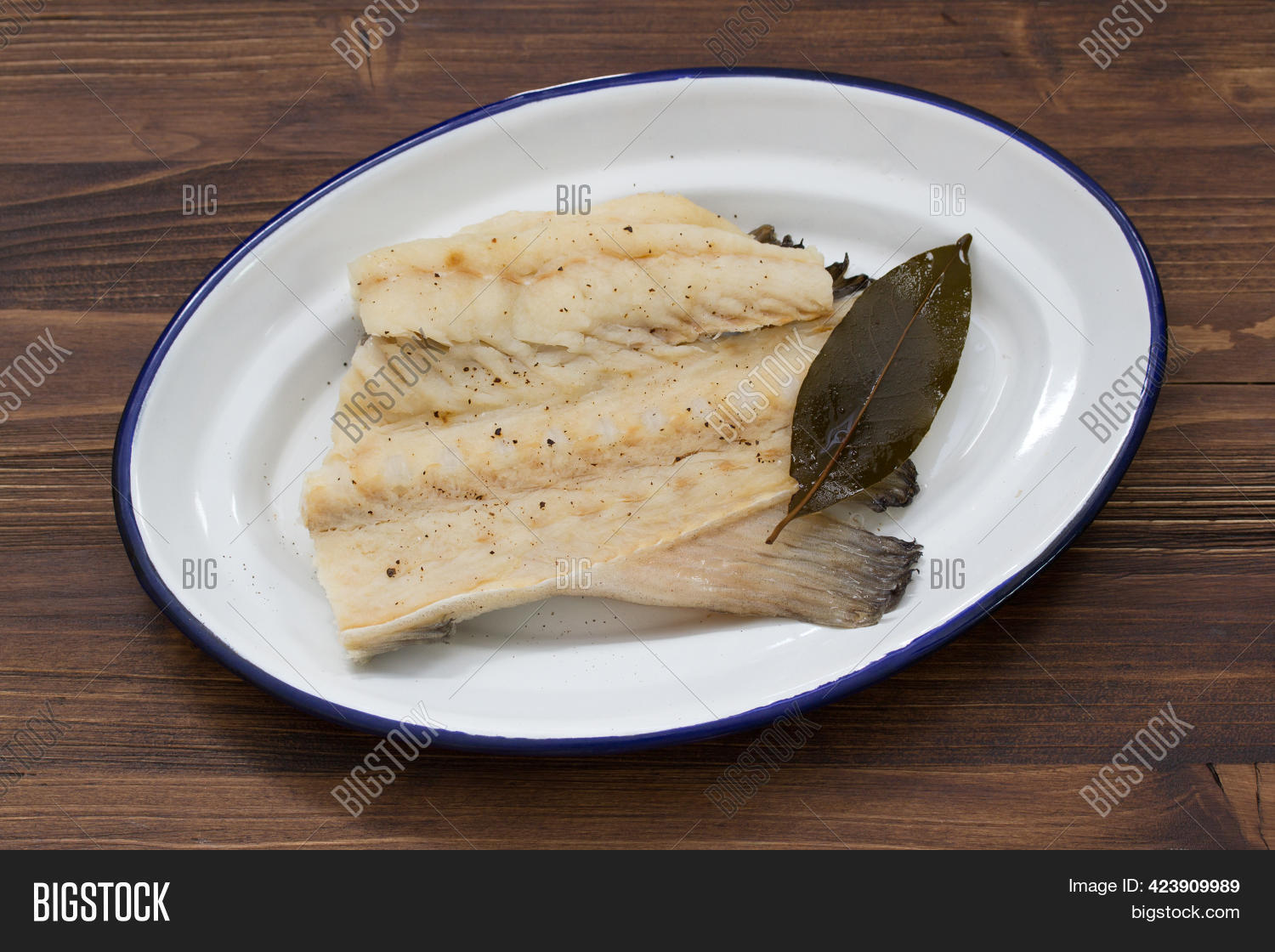 Boiled Cod Fish On Image & Photo (Free Trial) | Bigstock