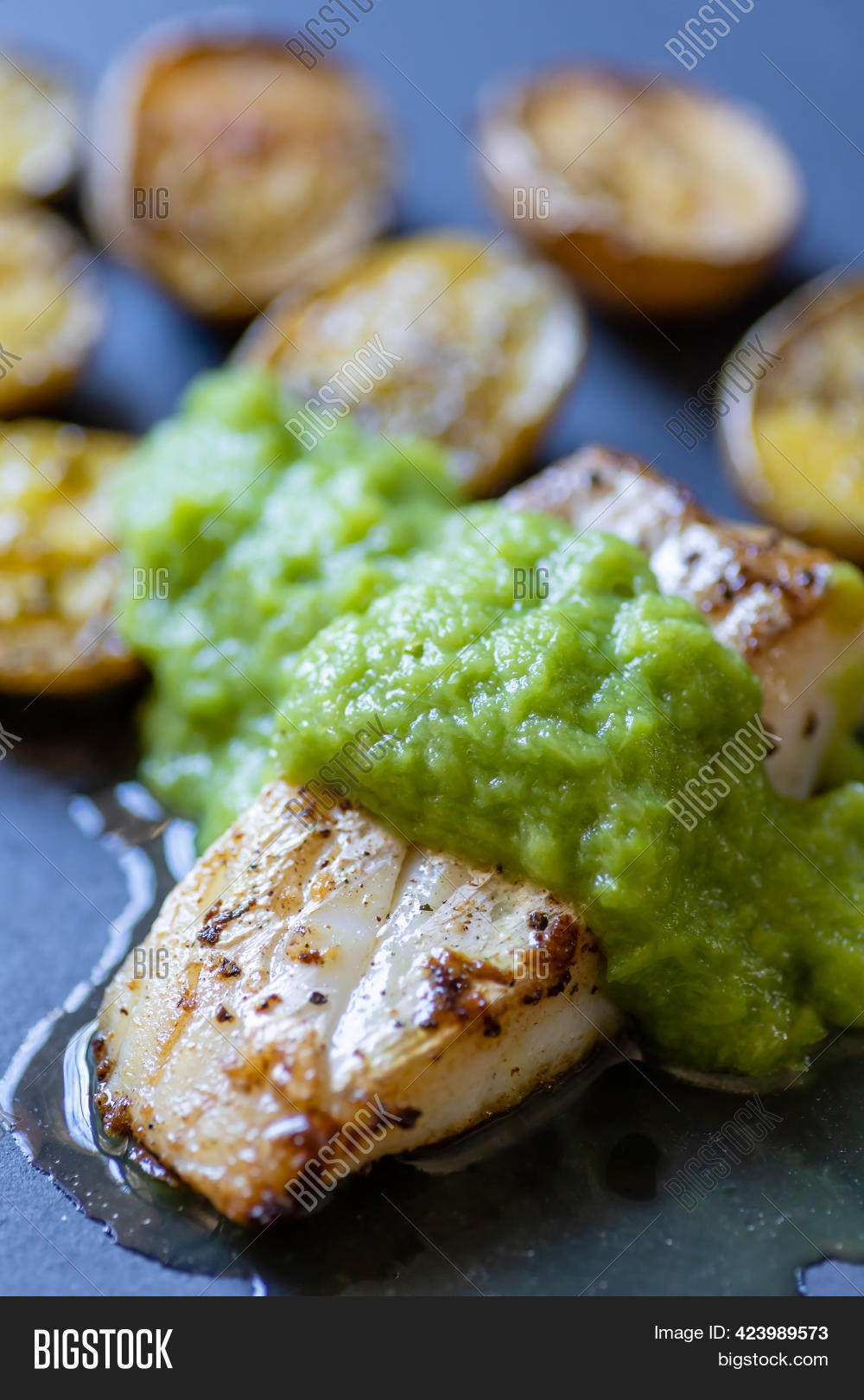 Frilled Cod Fish Green Image & Photo (Free Trial) | Bigstock