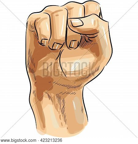 Fist Power Hand Icon Vector & Photo (Free Trial) | Bigstock