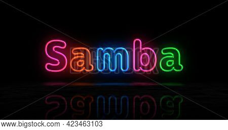 Samba Symbol Neon Image & Photo (Free Trial) | Bigstock