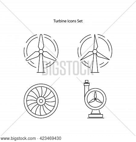 Turbine Icons Set Vector & Photo (Free Trial) | Bigstock