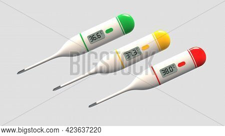 Three Thermometers On Image & Photo (Free Trial) | Bigstock