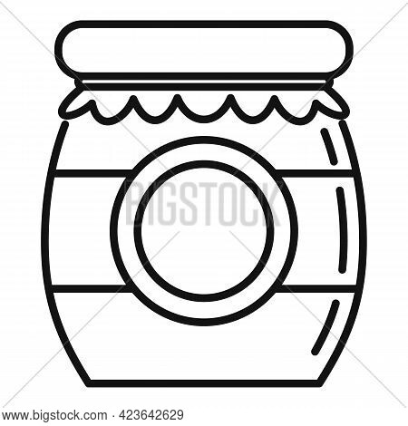 Jam Jar Icon. Outline Vector & Photo (Free Trial) | Bigstock