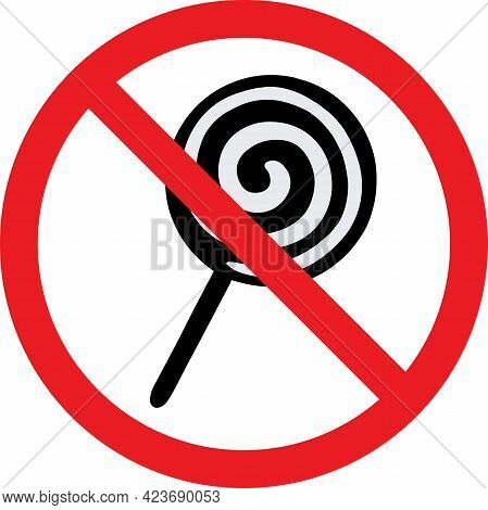 No Candy Sign. Red Vector & Photo (Free Trial) | Bigstock