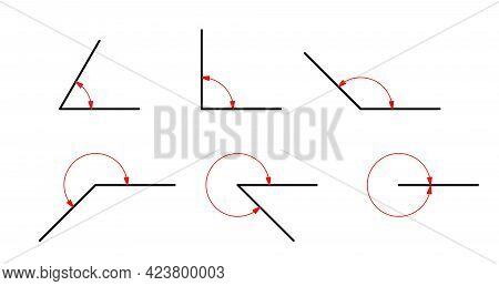 Types Angles On White Vector & Photo (Free Trial) | Bigstock