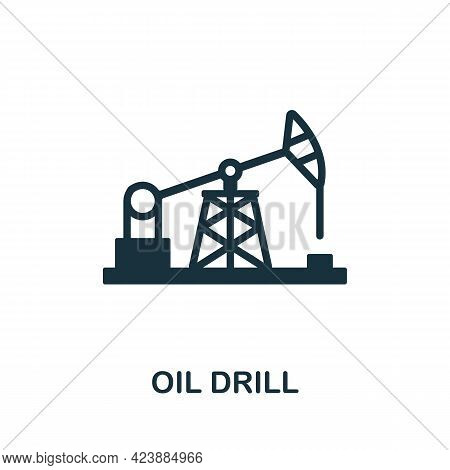 Oil Drill Icon. Vector & Photo (Free Trial) | Bigstock