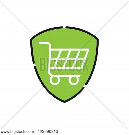 Secure Shopping Icon Vector & Photo (Free Trial) | Bigstock