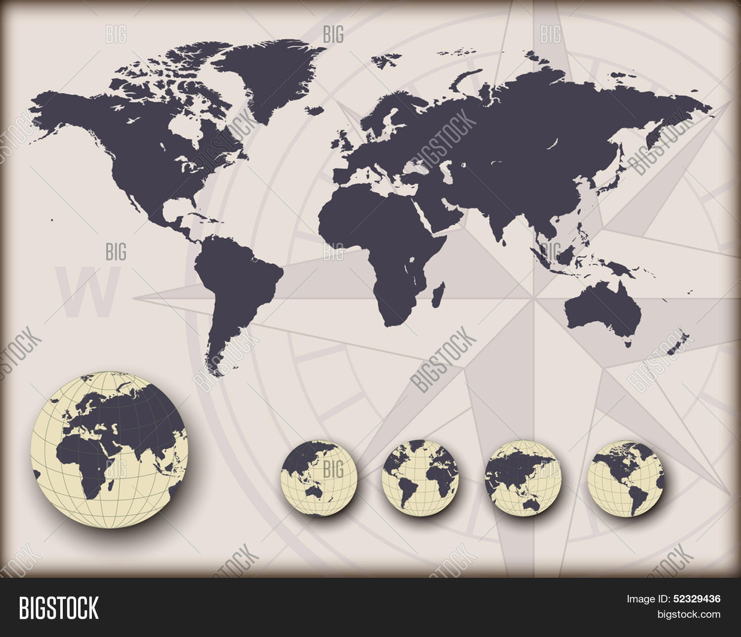 World Map Earth Vector & Photo (Free Trial) | Bigstock
