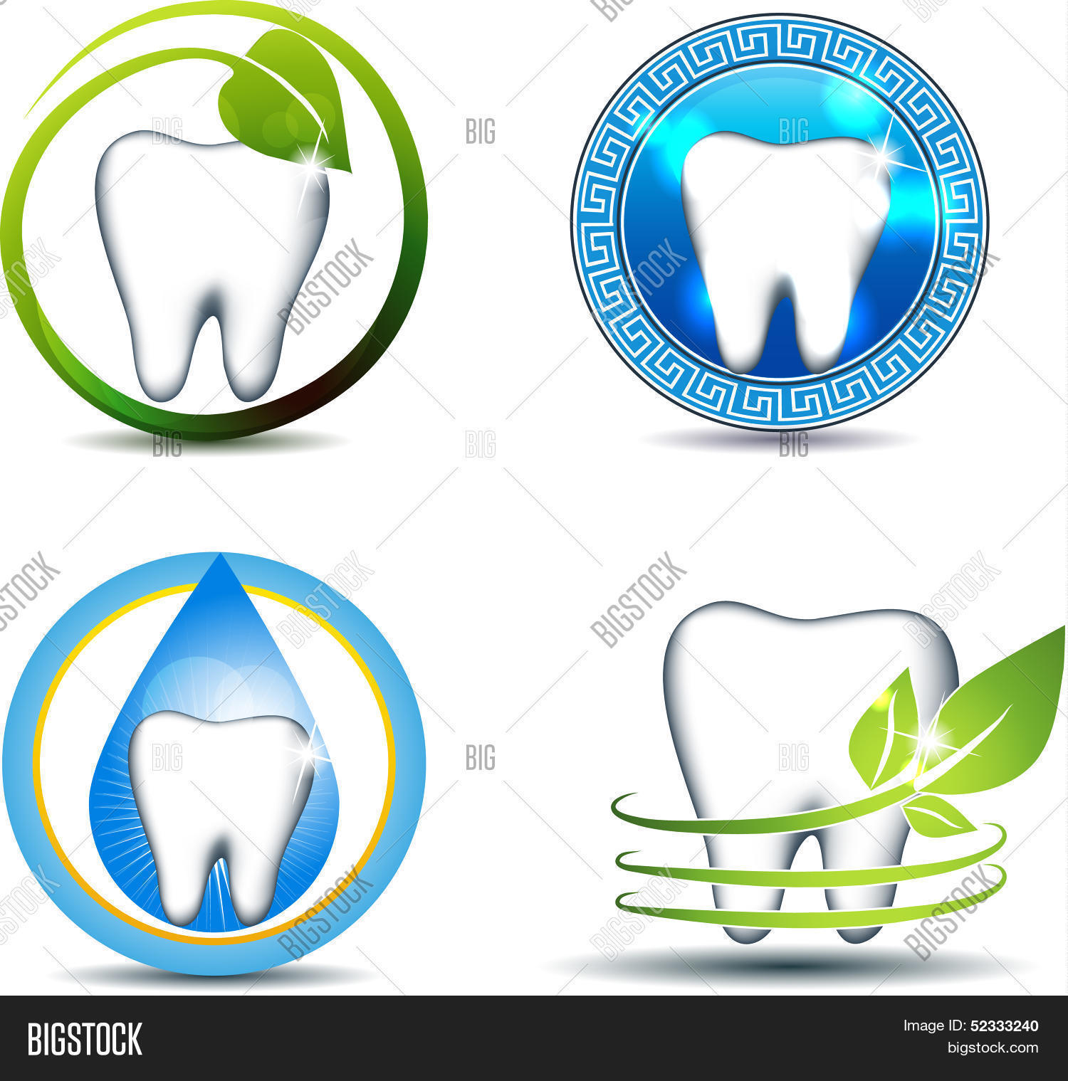 Tooth Symbols Vector & Photo (Free Trial) | Bigstock