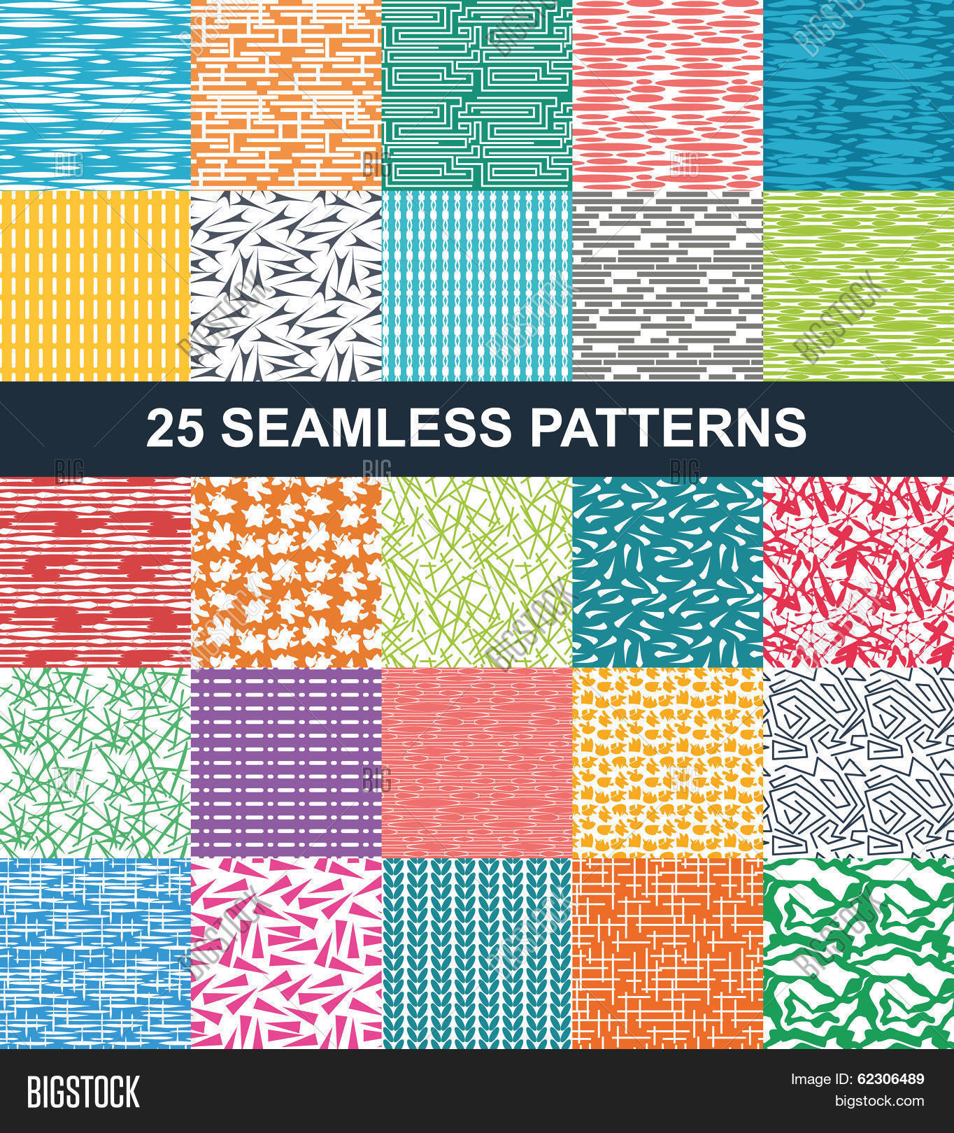 Set Seamless Patterns Vector & Photo (Free Trial) | Bigstock