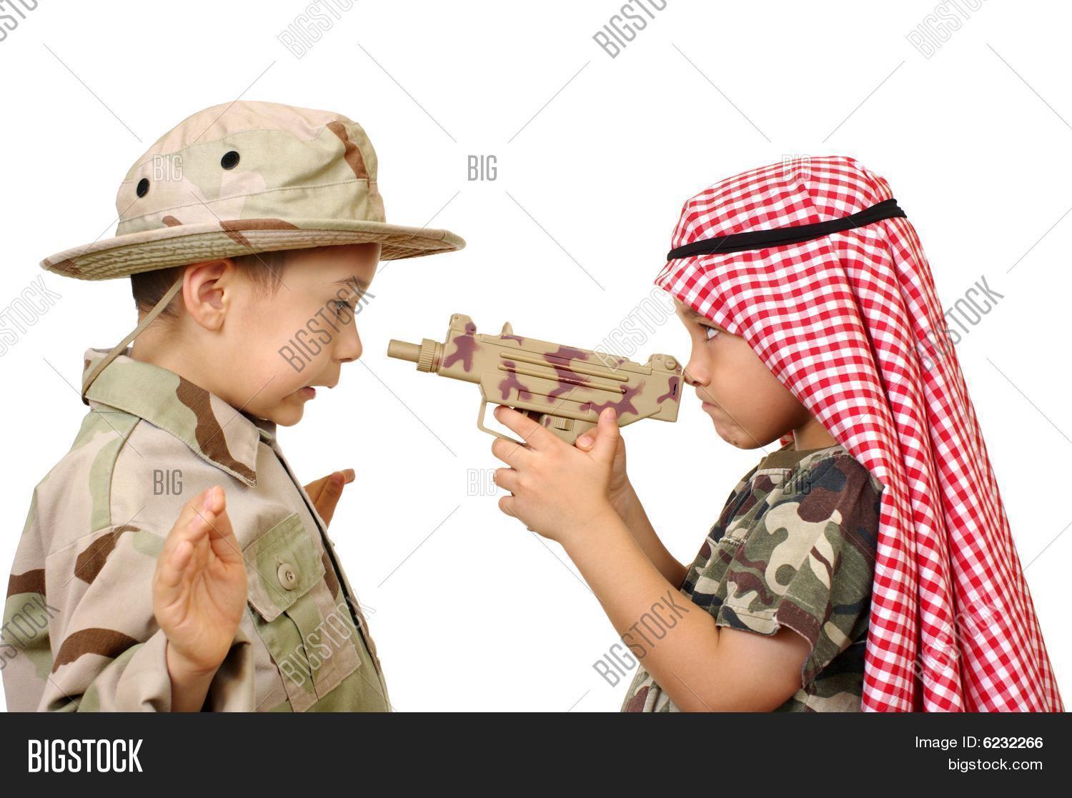 Kids Playing War Image & Photo (Free Trial) | Bigstock