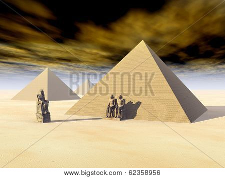 Egyptian Pyramids Image & Photo (Free Trial) | Bigstock