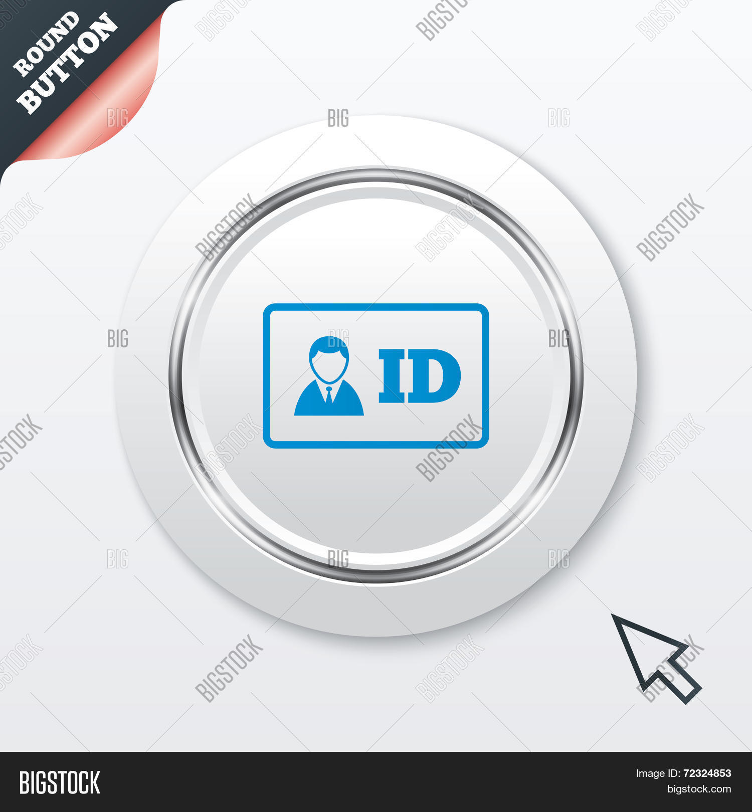 ID Card Sign Icon. Vector & Photo (Free Trial) | Bigstock