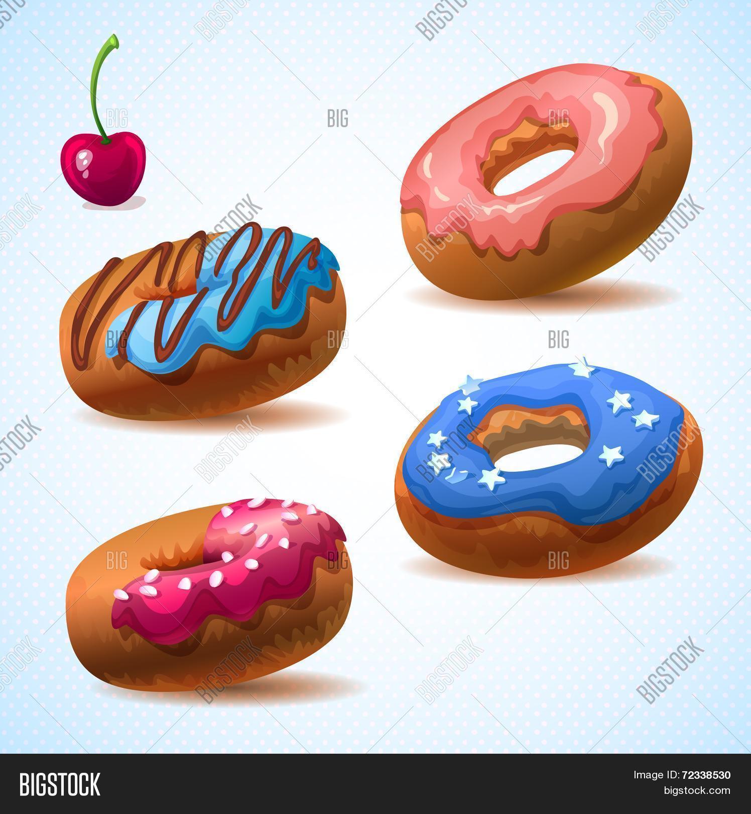 Super Donut Pack. Vector & Photo (Free Trial) | Bigstock