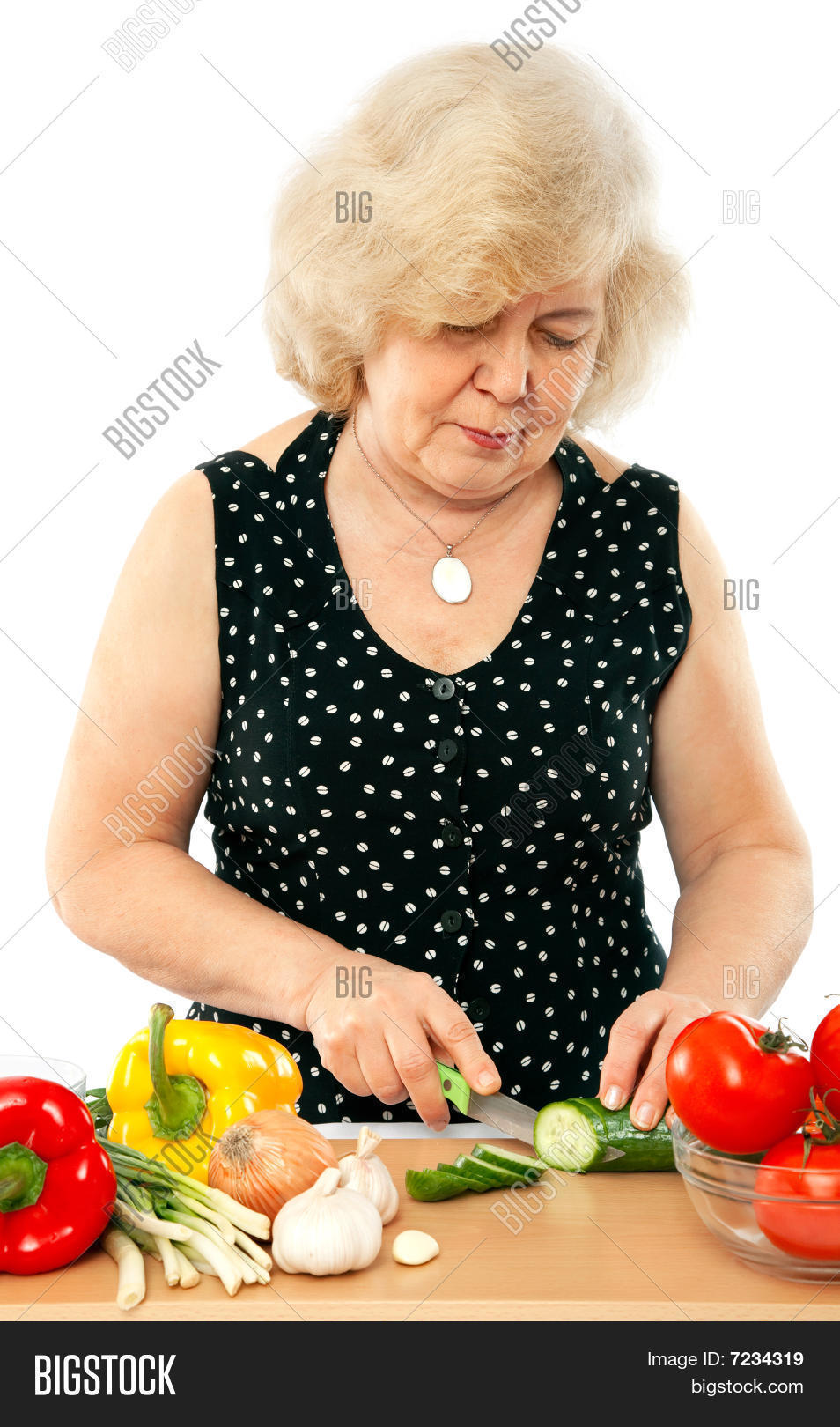 Old Woman Cooking Food Image & Photo (Free Trial) | Bigstock