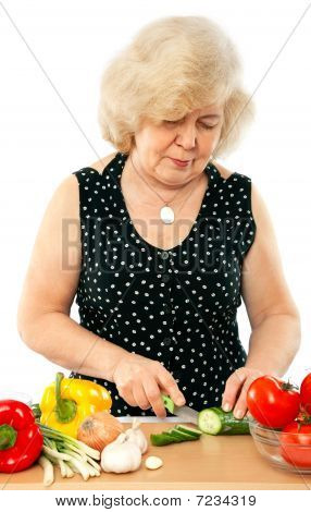 Old Woman Cooking Food Image & Photo (Free Trial) | Bigstock