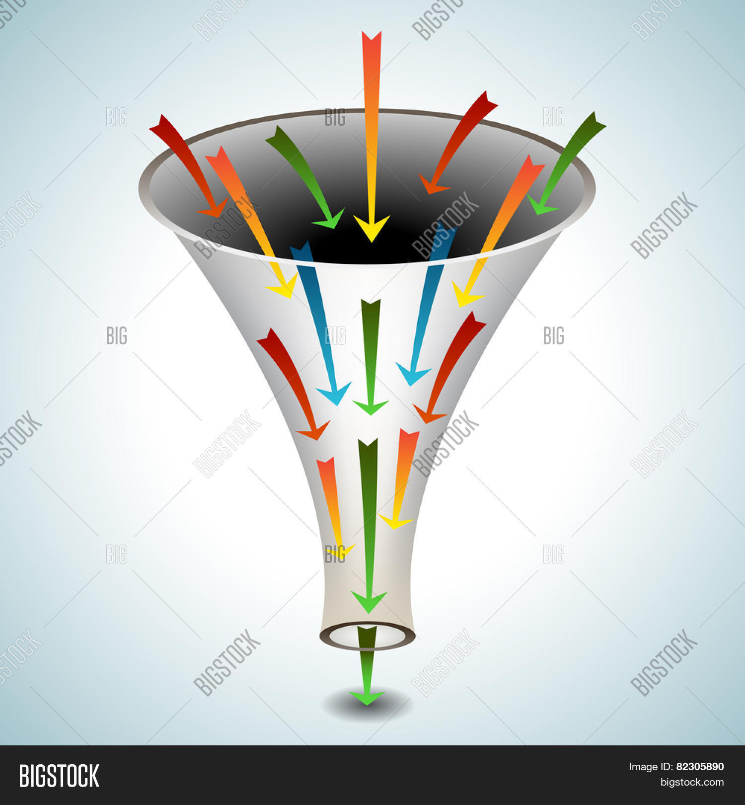 Image 3d Funnel Icon Vector & Photo (Free Trial) | Bigstock