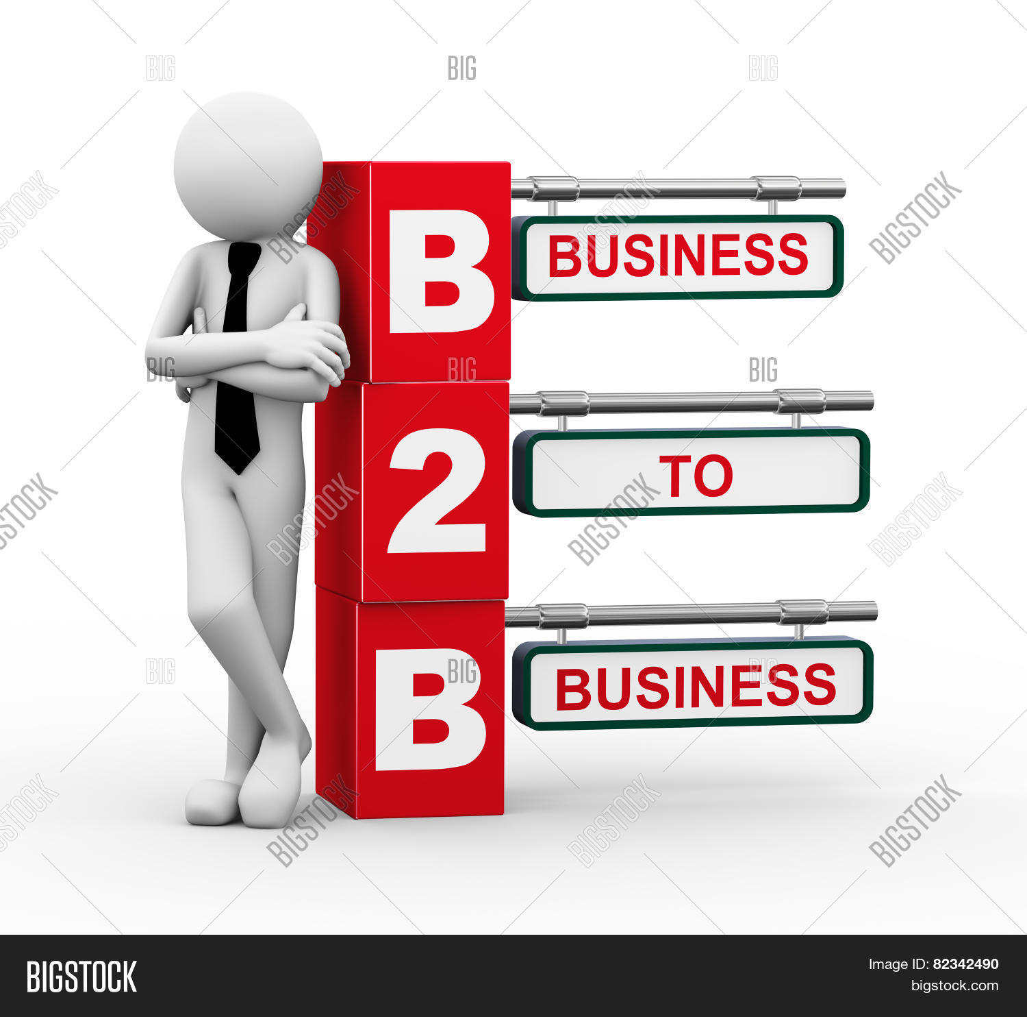 3D Businessman B2B Image & Photo (Free Trial) | Bigstock