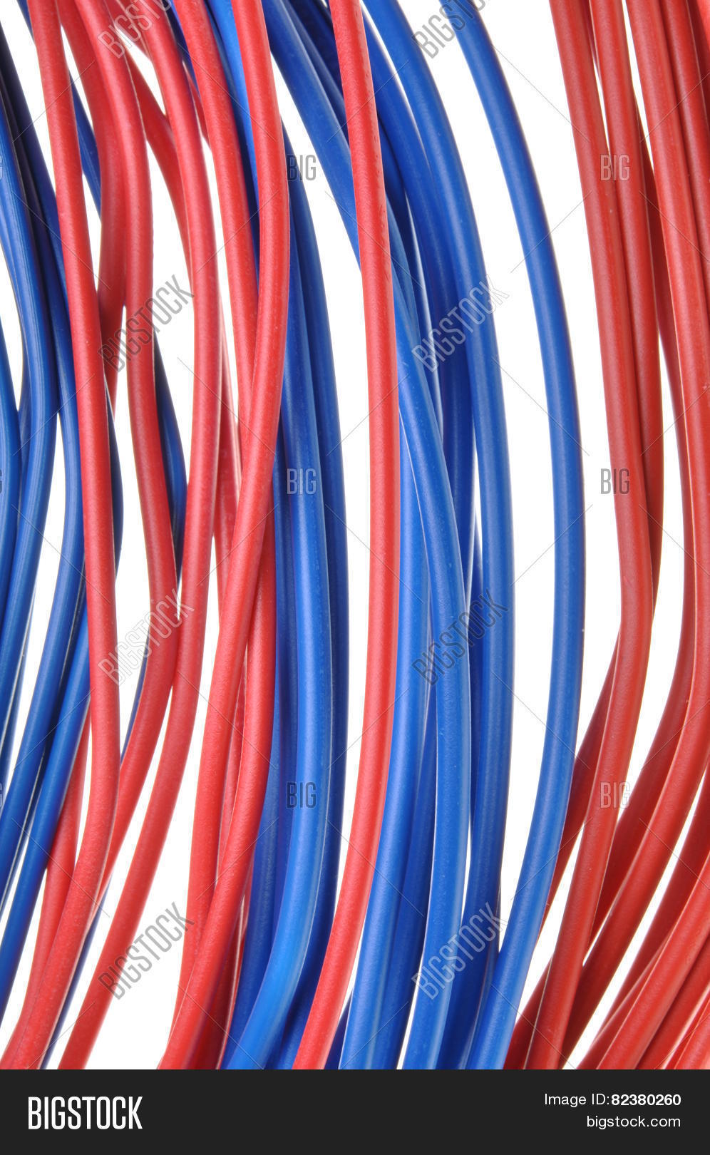 Red Blue Cable Used Image & Photo (Free Trial) | Bigstock