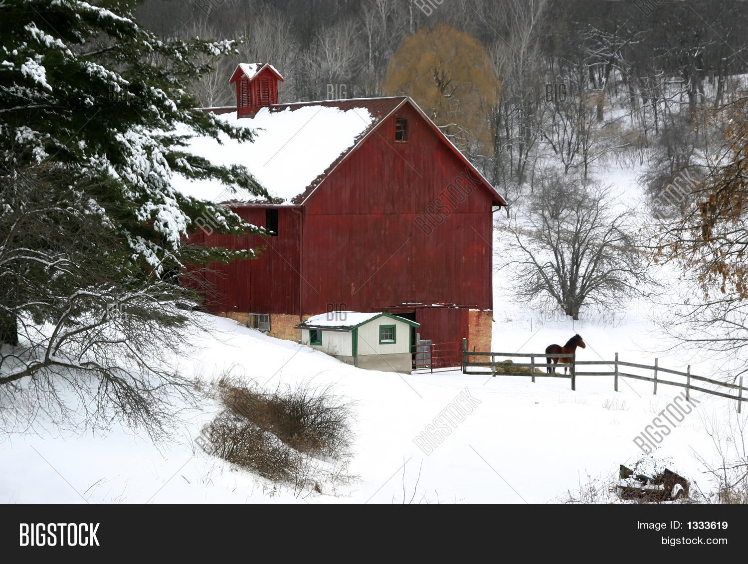 Winter Valley Farm Image & Photo (Free Trial) | Bigstock
