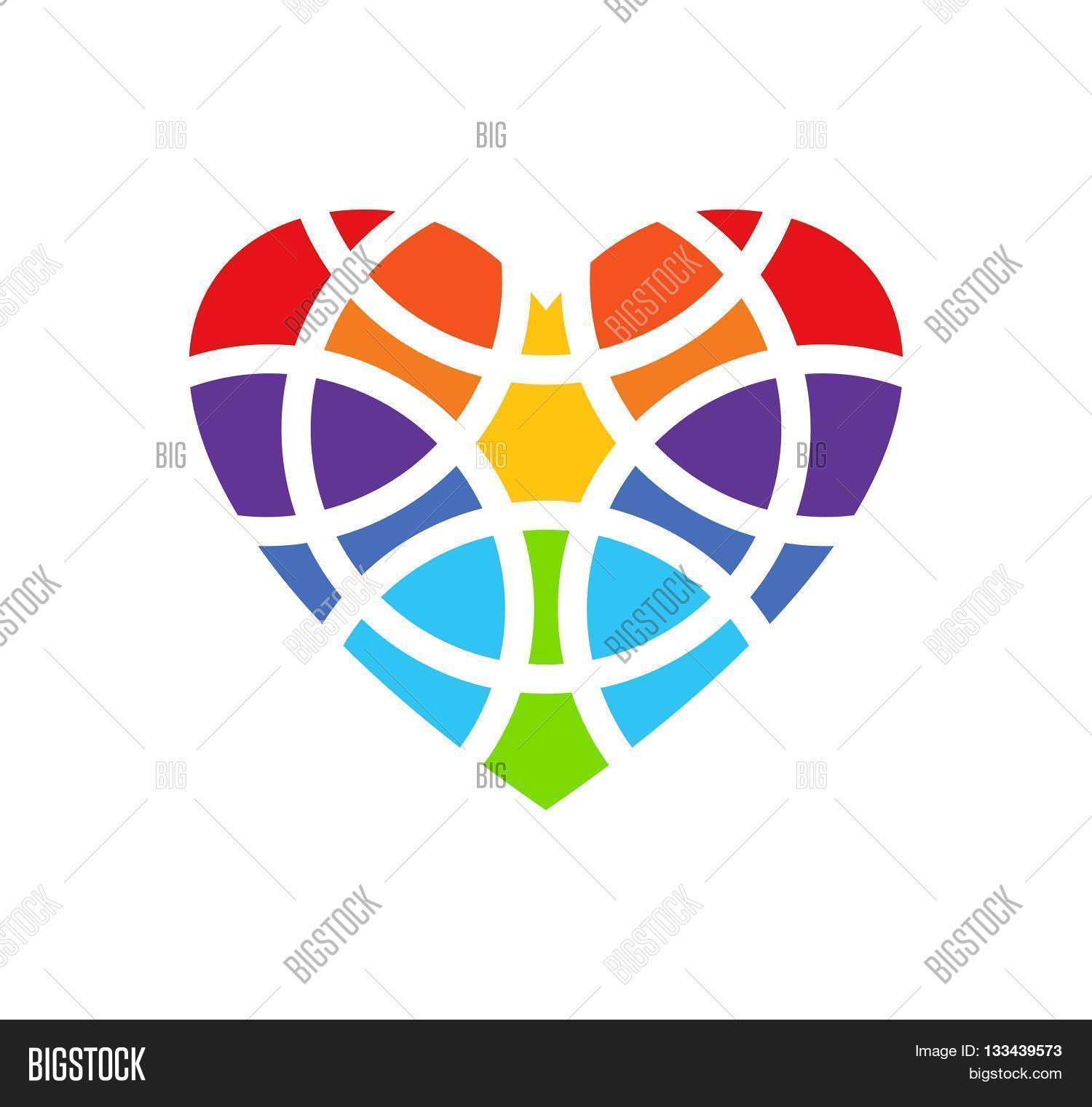 Colored Heart Logo. Image & Photo (Free Trial) | Bigstock