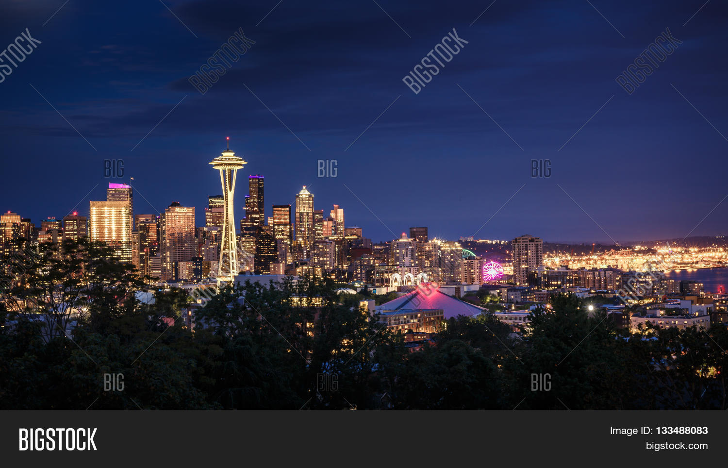 Space Needle Skyline Image & Photo (Free Trial) | Bigstock