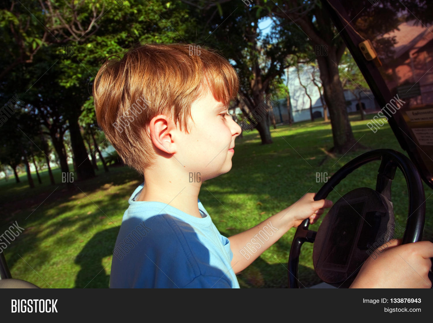 Boy Likes Drive Image & Photo (Free Trial) | Bigstock