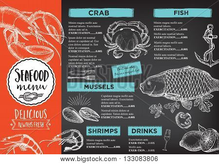 Seafood Restaurant Vector & Photo (Free Trial) | Bigstock