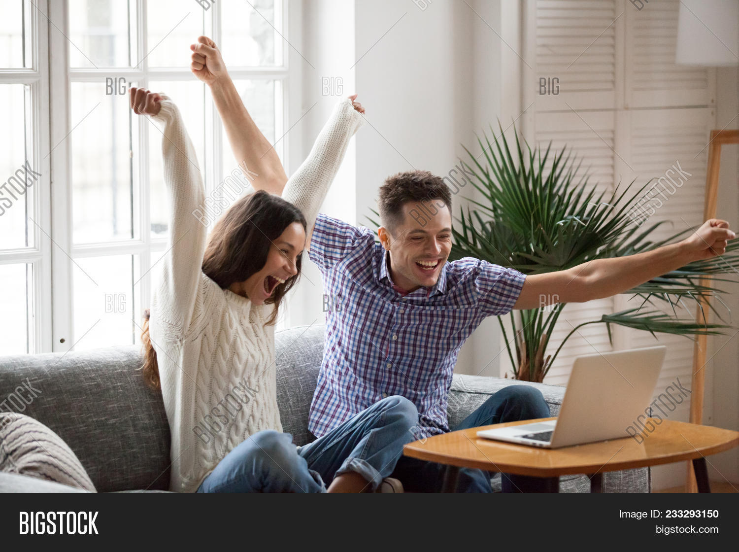 Excited Man Woman Image & Photo (Free Trial) | Bigstock