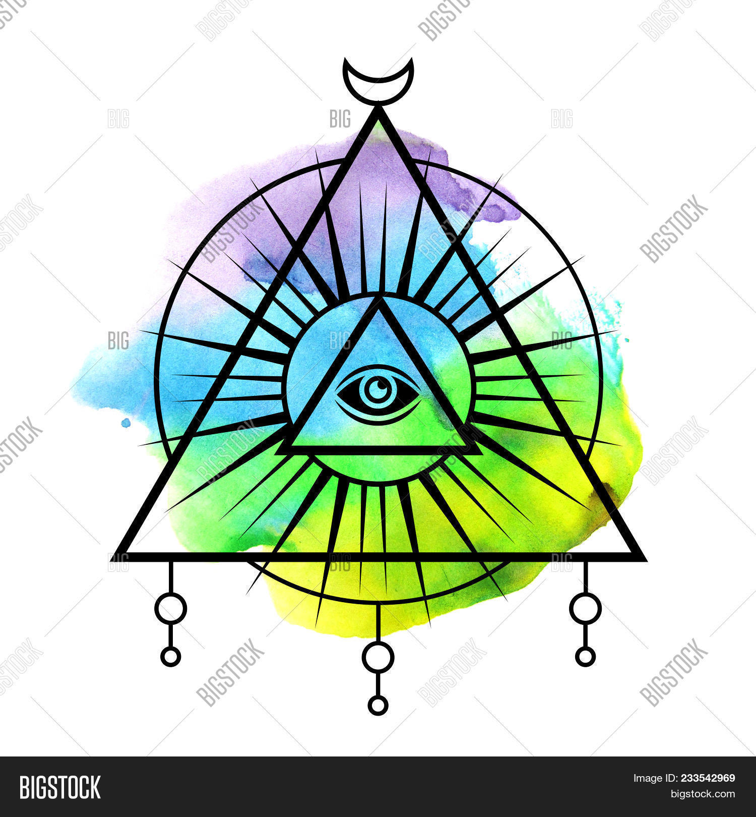 Third Eye Pyramid Background