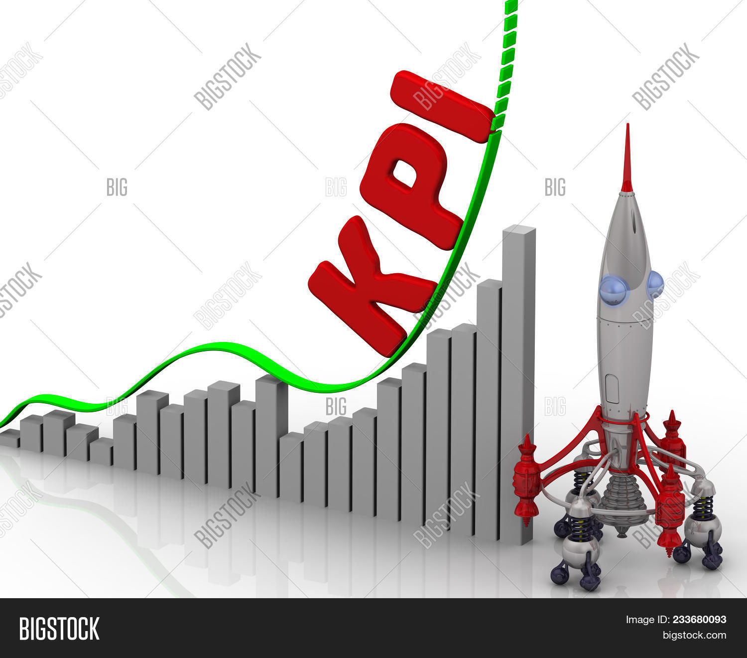 Graph Kpi Growth. Image & Photo (Free Trial) | Bigstock