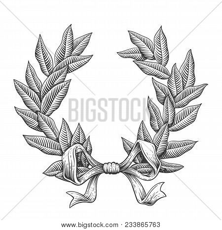 Vintage Vector Laurel Vector & Photo (Free Trial) | Bigstock