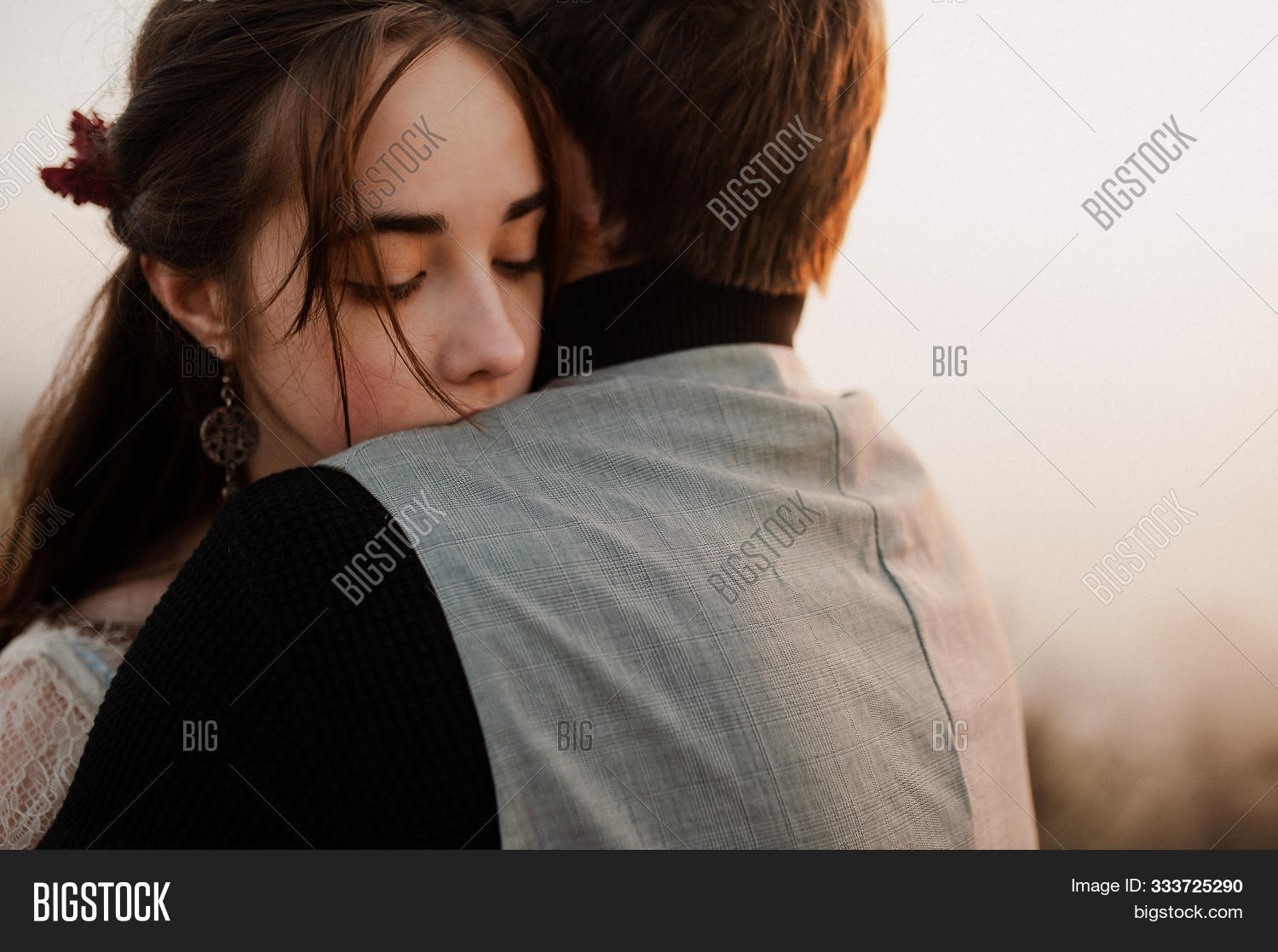 Farewell Hugs Guy Girl Image & Photo (Free Trial) | Bigstock