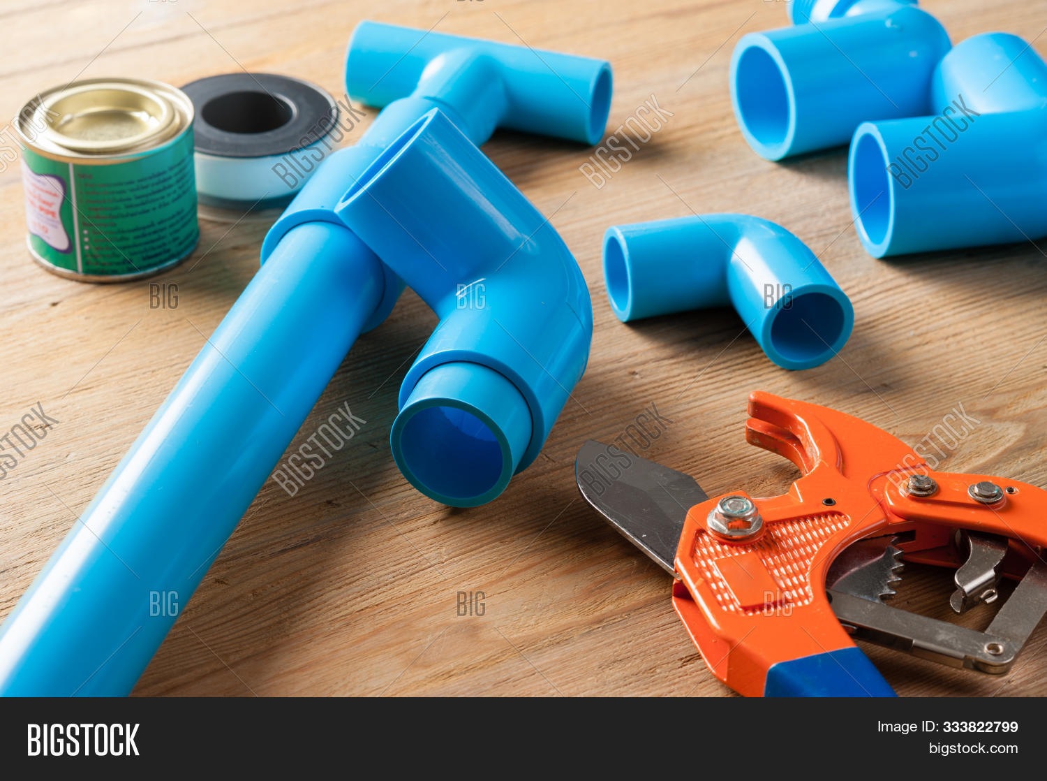 Pvc Pipe Connections Image & Photo (Free Trial) | Bigstock