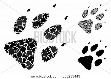 Wolf Footprint Mosaic Vector & Photo (Free Trial) | Bigstock