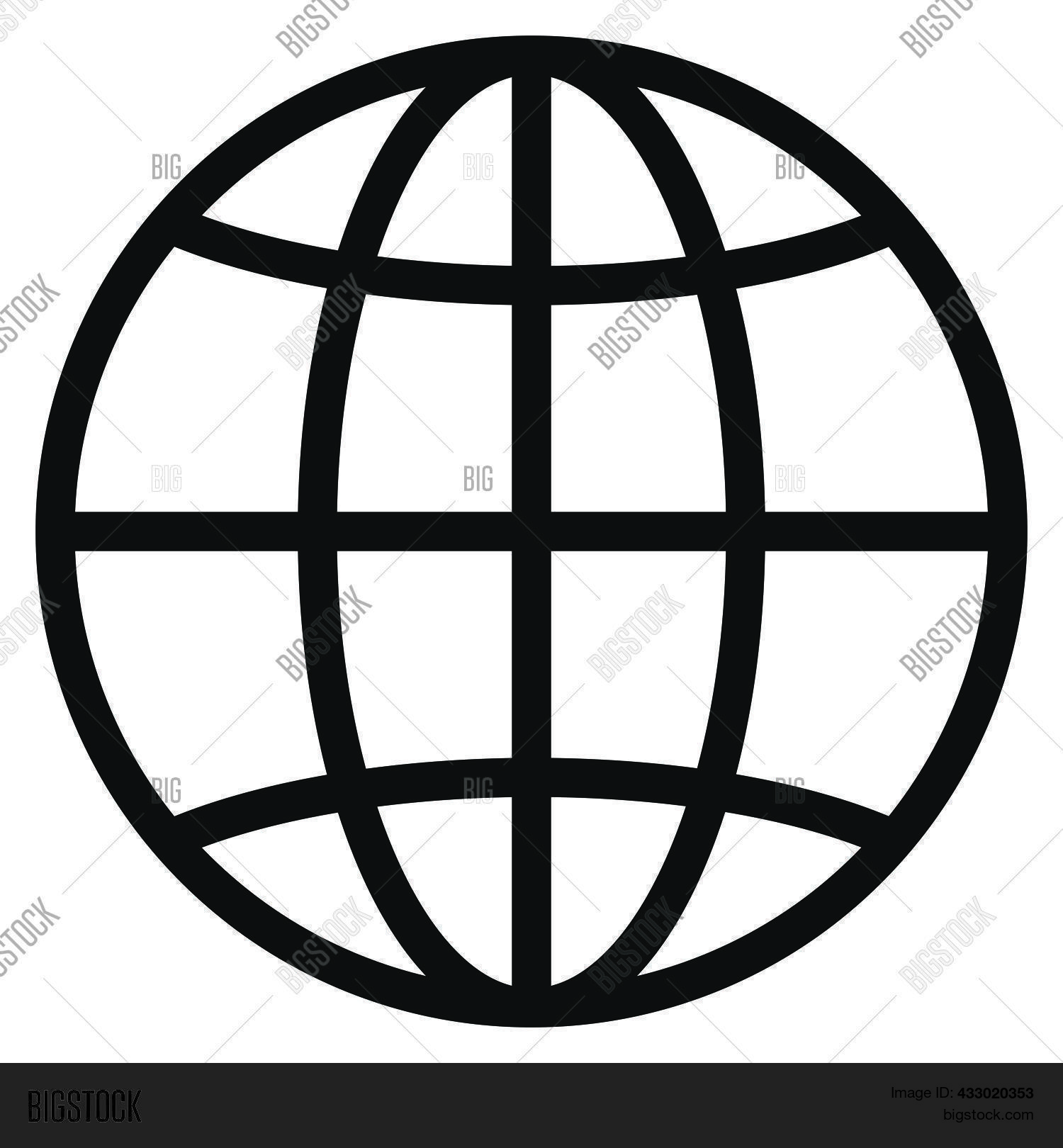 Globe Symbol. World Vector & Photo (Free Trial) | Bigstock