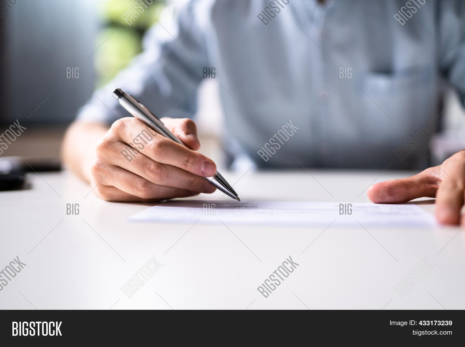 Writing Signing Check Image & Photo (Free Trial) | Bigstock