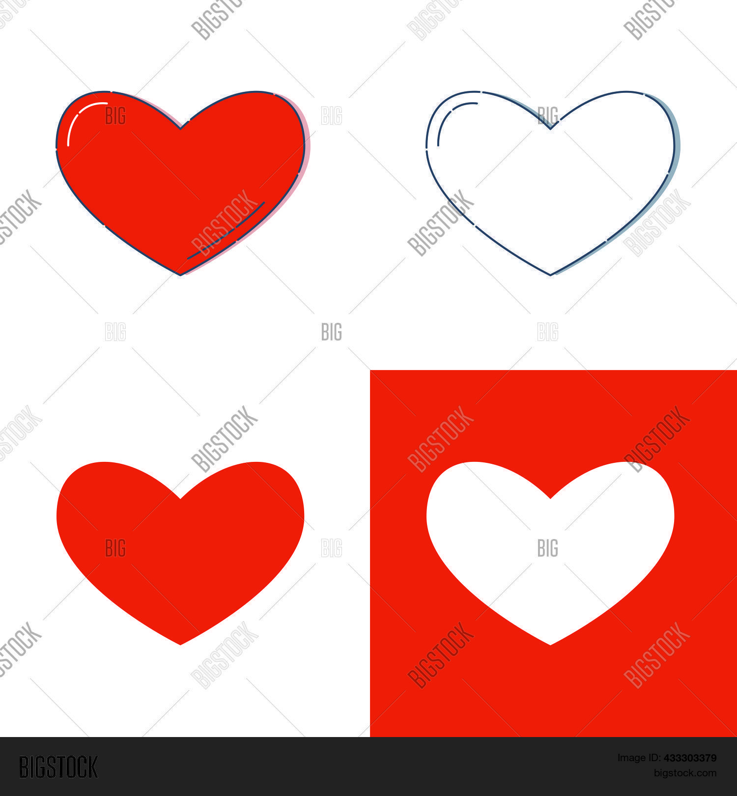 Linear Red Shape Vector & Photo (Free Trial) | Bigstock