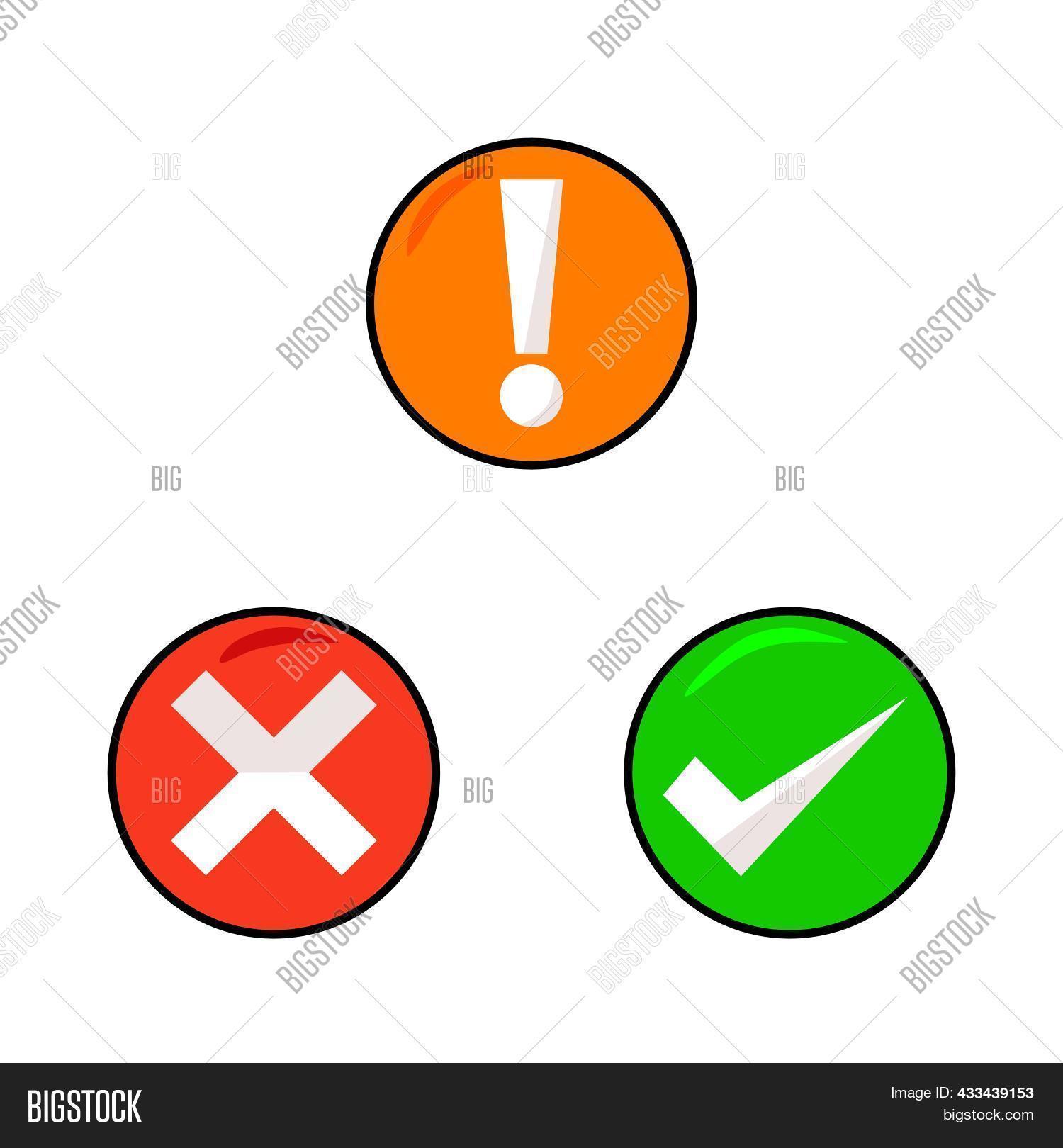 Flat Round X Mark, Image & Photo (Free Trial) | Bigstock