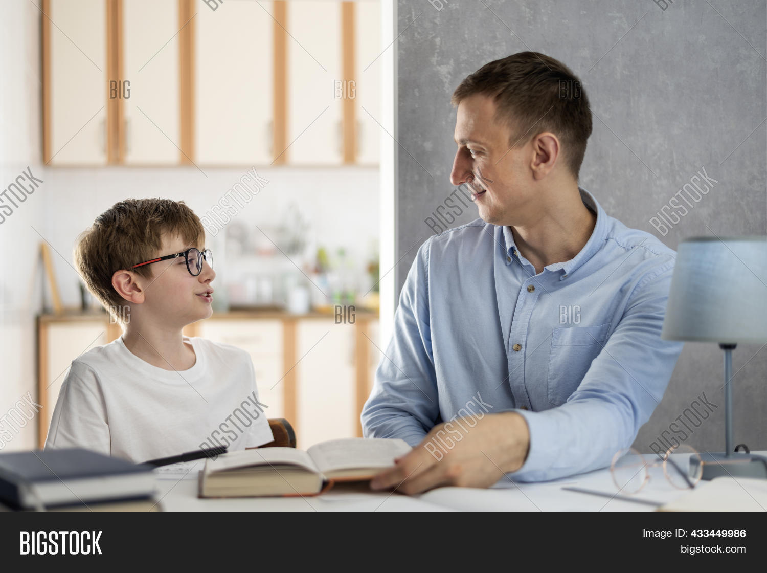 Father Son Study Image & Photo (Free Trial) | Bigstock