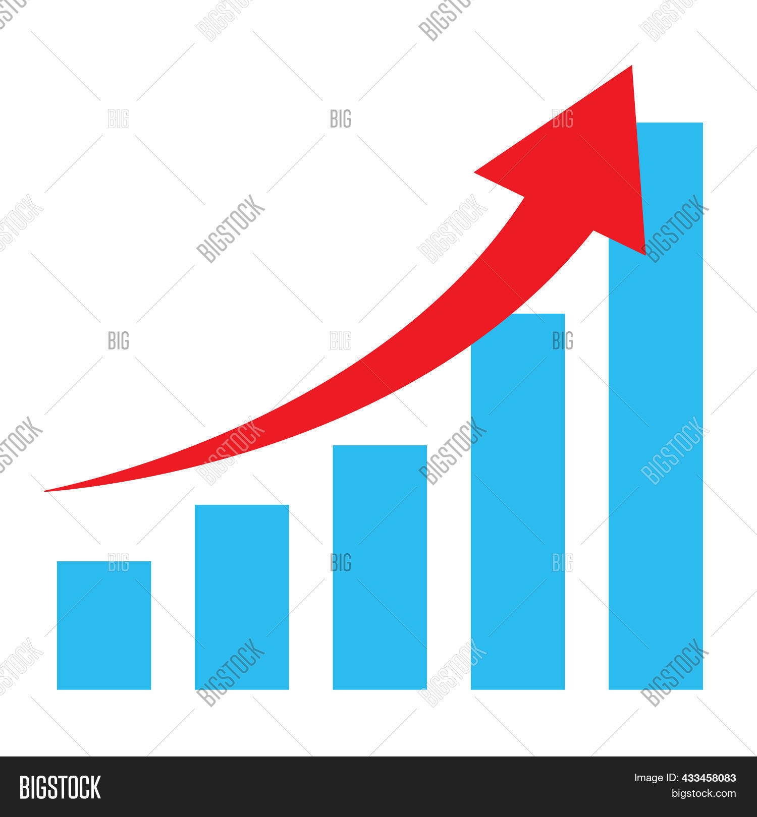 Growth Diagram Red Image & Photo (Free Trial) | Bigstock