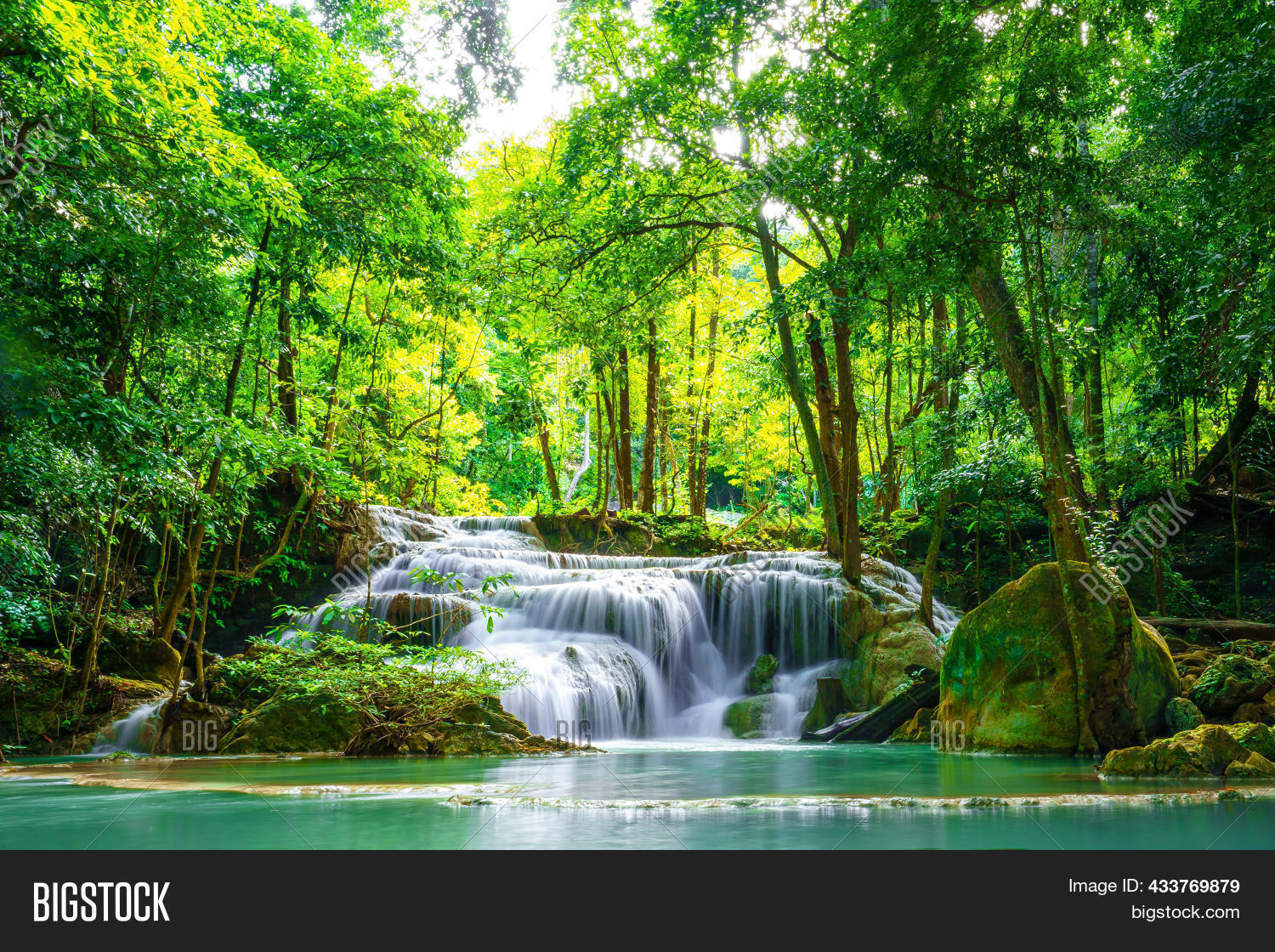 Waterfall Emerald Blue Image & Photo (Free Trial) | Bigstock