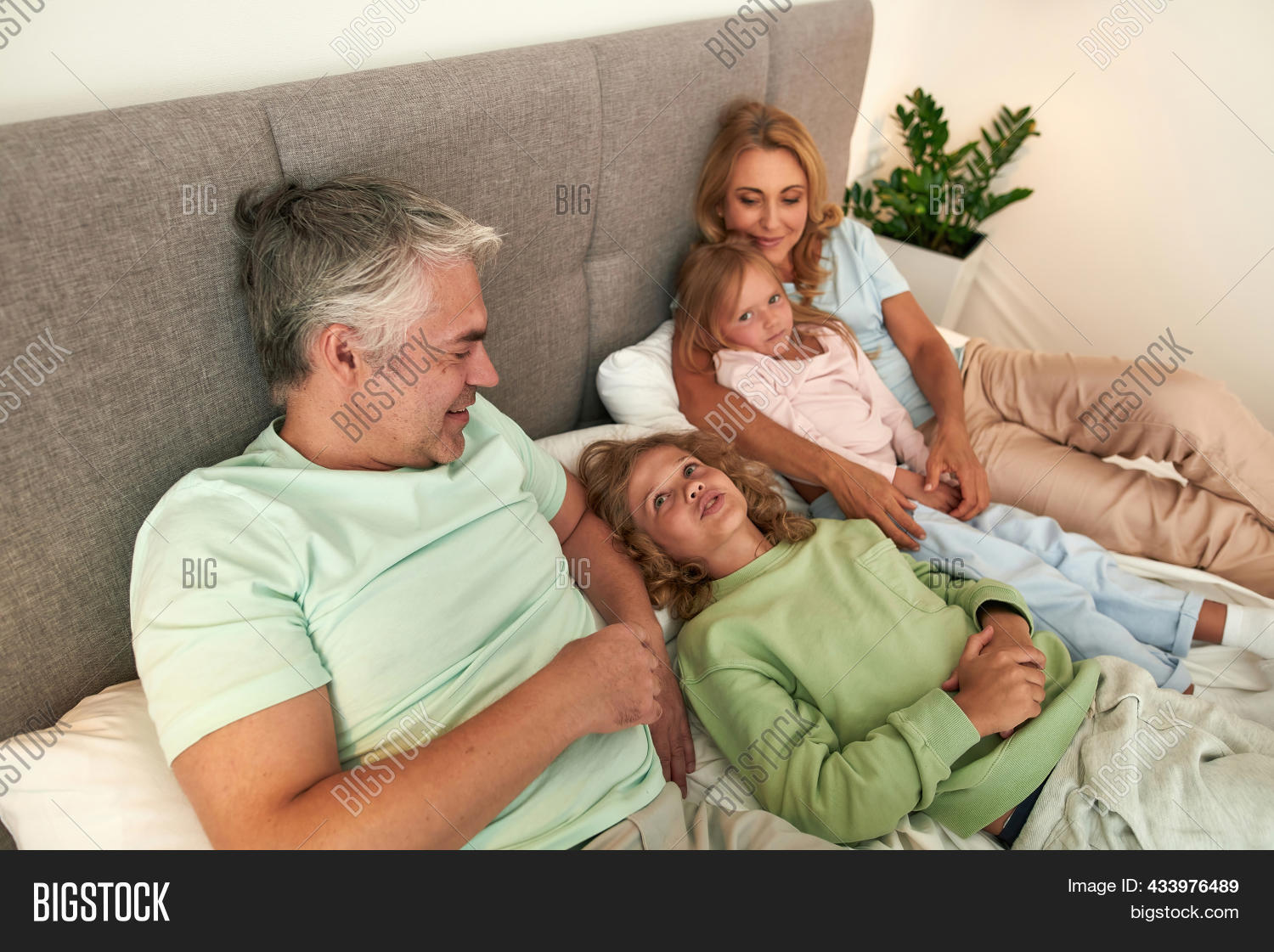 Happy Family Kids Stay Image & Photo (Free Trial) | Bigstock