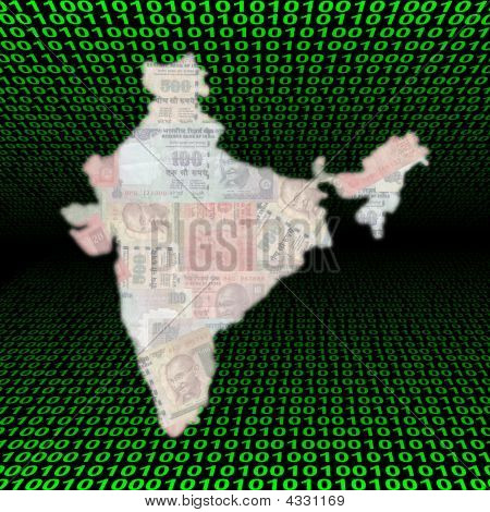 India Map On Binary Image & Photo (Free Trial) | Bigstock