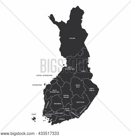 Grey Political Map Vector & Photo (Free Trial) | Bigstock