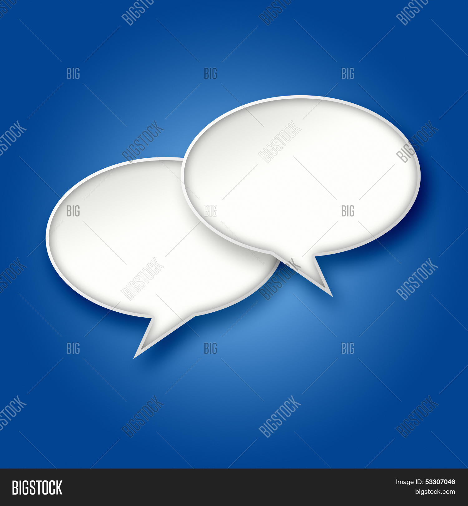3D White Chat Bubbles Image & Photo (Free Trial) | Bigstock