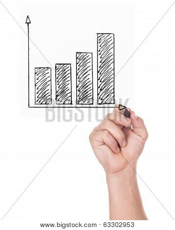 Hand Drawing Graph Image & Photo (Free Trial) | Bigstock