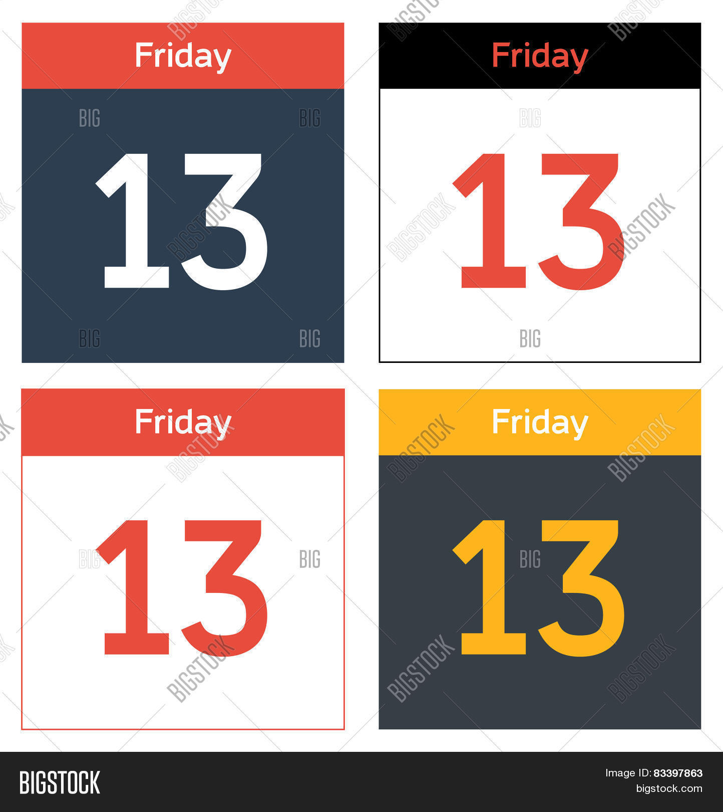 Friday 13Th Calendar Vector & Photo (Free Trial) | Bigstock