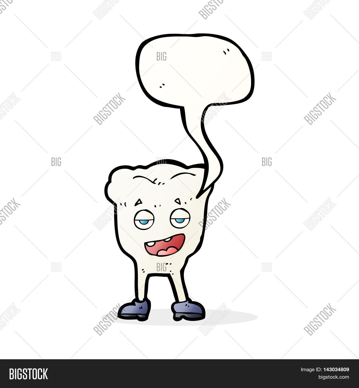Cartoon Tooth Looking Image & Photo (Free Trial) | Bigstock